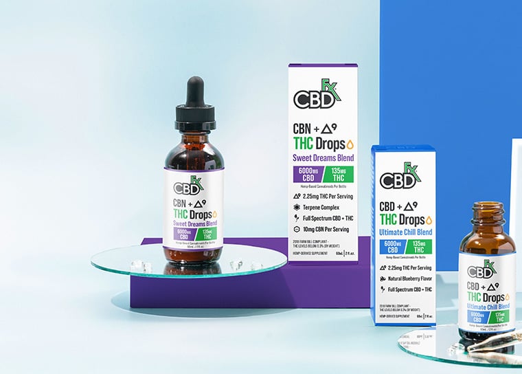 THC Oil Tinctures | Delta-9 & Full Spectrum CBD Tinctures - CBDfx